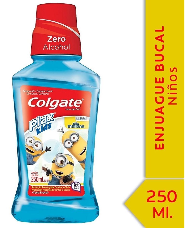 Colgate Plax Kid Minios Enjuague Bucal Sin Alcohol X 250 Ml - FarmaPlus