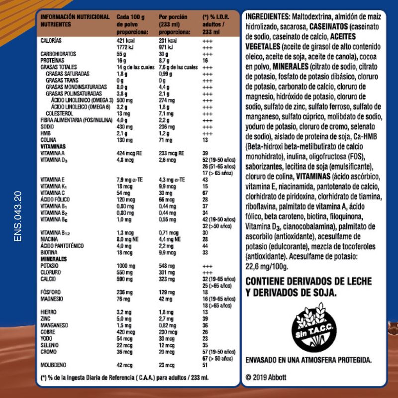 Ensure Advance Suplemento en Polvo Chocolate | Farmaplus - FarmaPlus