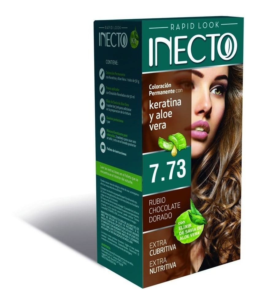 Inecto Kit Coloración Permanente Con Keratina Y Aloe Vera