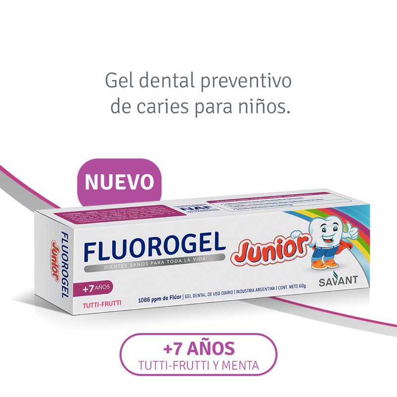 Fluorogel Junior +7 Años Tutti Frutti Gel Dental 60g 1u En FarmaPlus ...