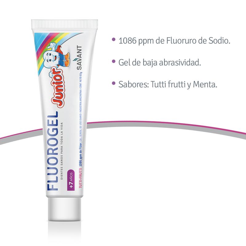 Fluorogel Junior +7 Años Tutti Frutti Gel Dental 60g 1u En FarmaPlus ...