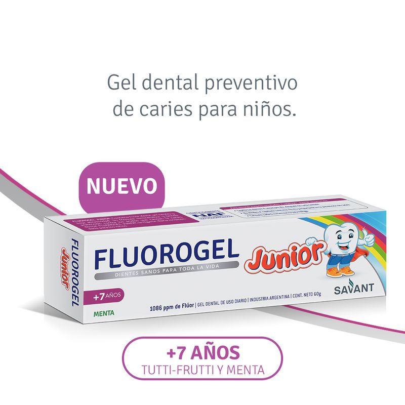 Fluorogel Junior +7 Años Menta Gel Dental 60g 1 Unidad En FarmaPlus ...