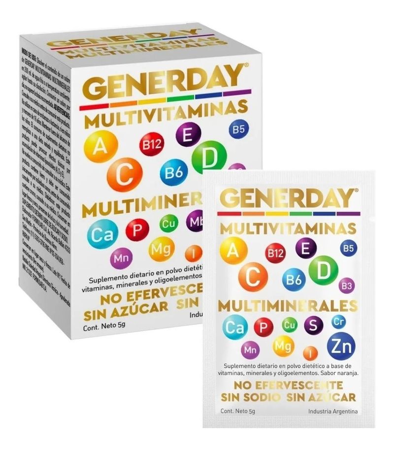 Generday Multivitaminas Y Multiminerales X 10 Sobres En FarmaPlus ...