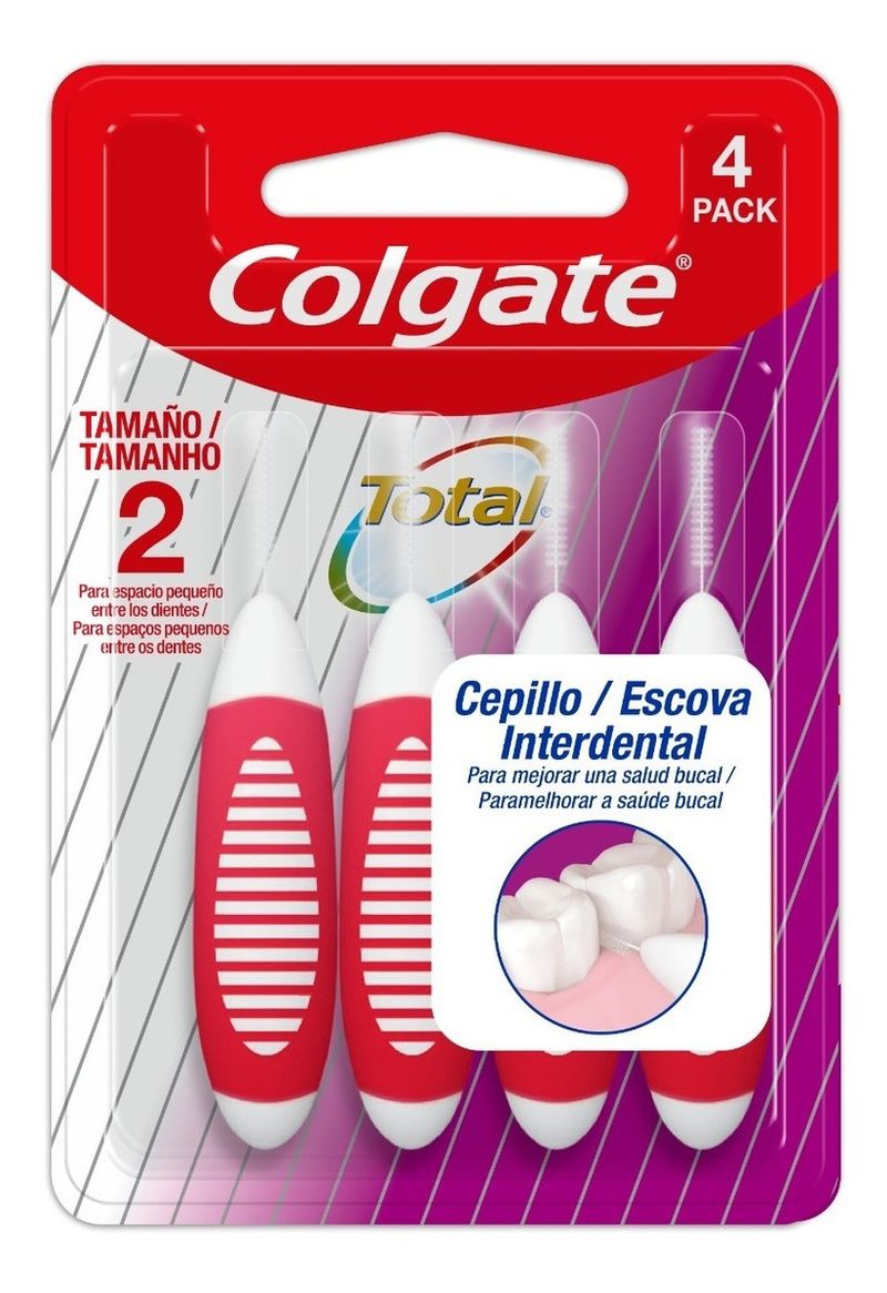 Colgate Total Cepillo Interdental 2mm X 4 Un. en FarmaPlus - FarmaPlus