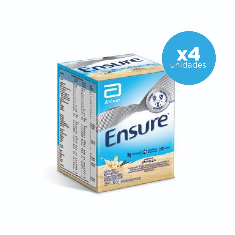 Combo Ensure Polvo Vainilla Caja 1200grs X4 - FarmaPlus