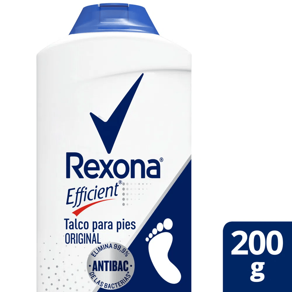Rexona Efficient Original Desodorante Para Pies Talco 200g En FarmaPlus ...