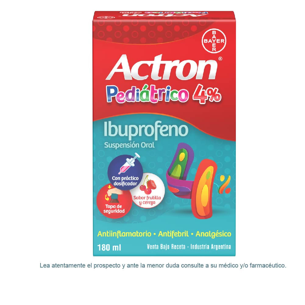 Actron en FarmaPlus: Actron Pediátrico 4% x 180ml - FarmaPlus