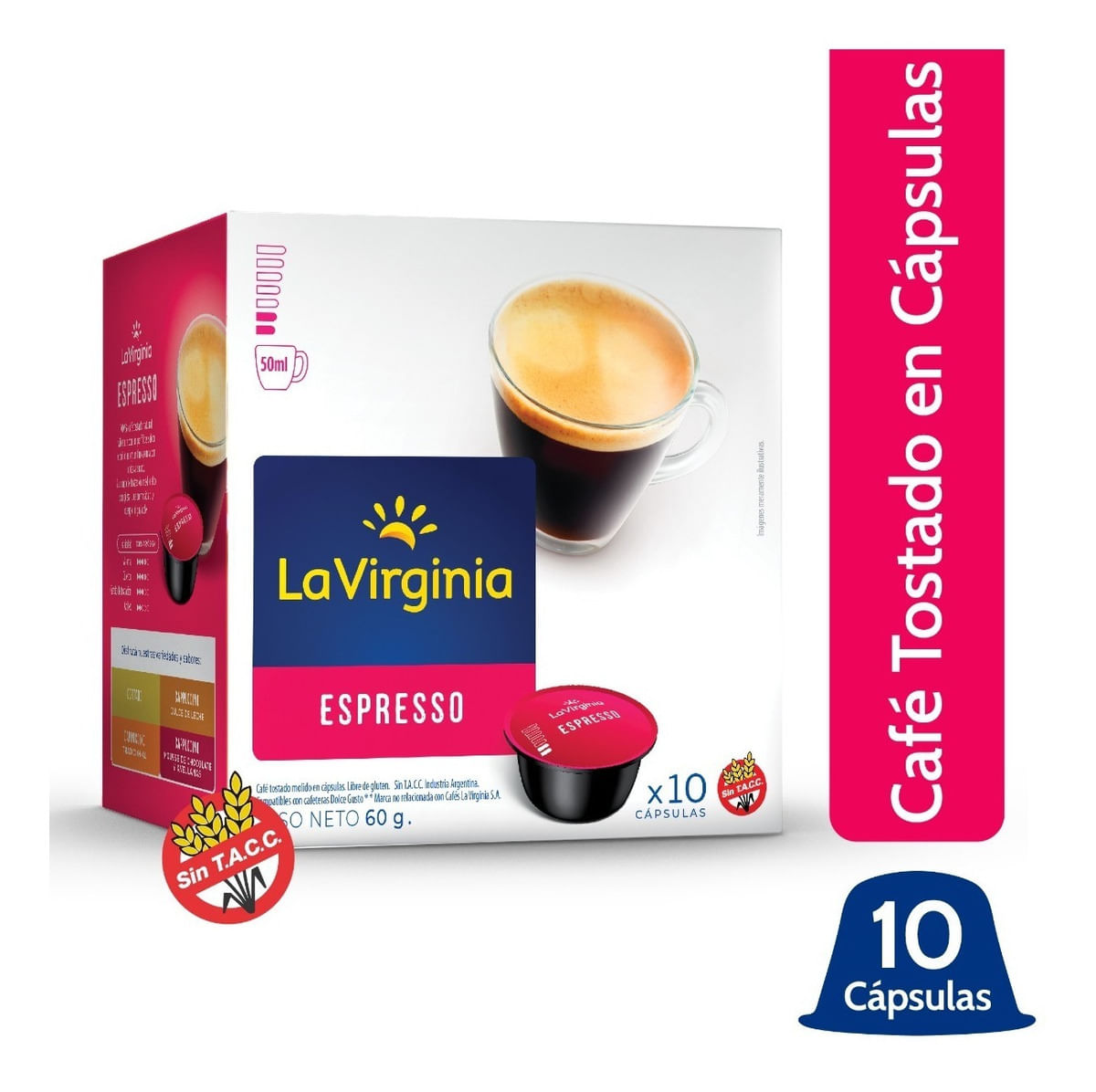 La Virginia en FarmaPlus: La Virginia Cafe En Capsulas Espresso X 10 ...
