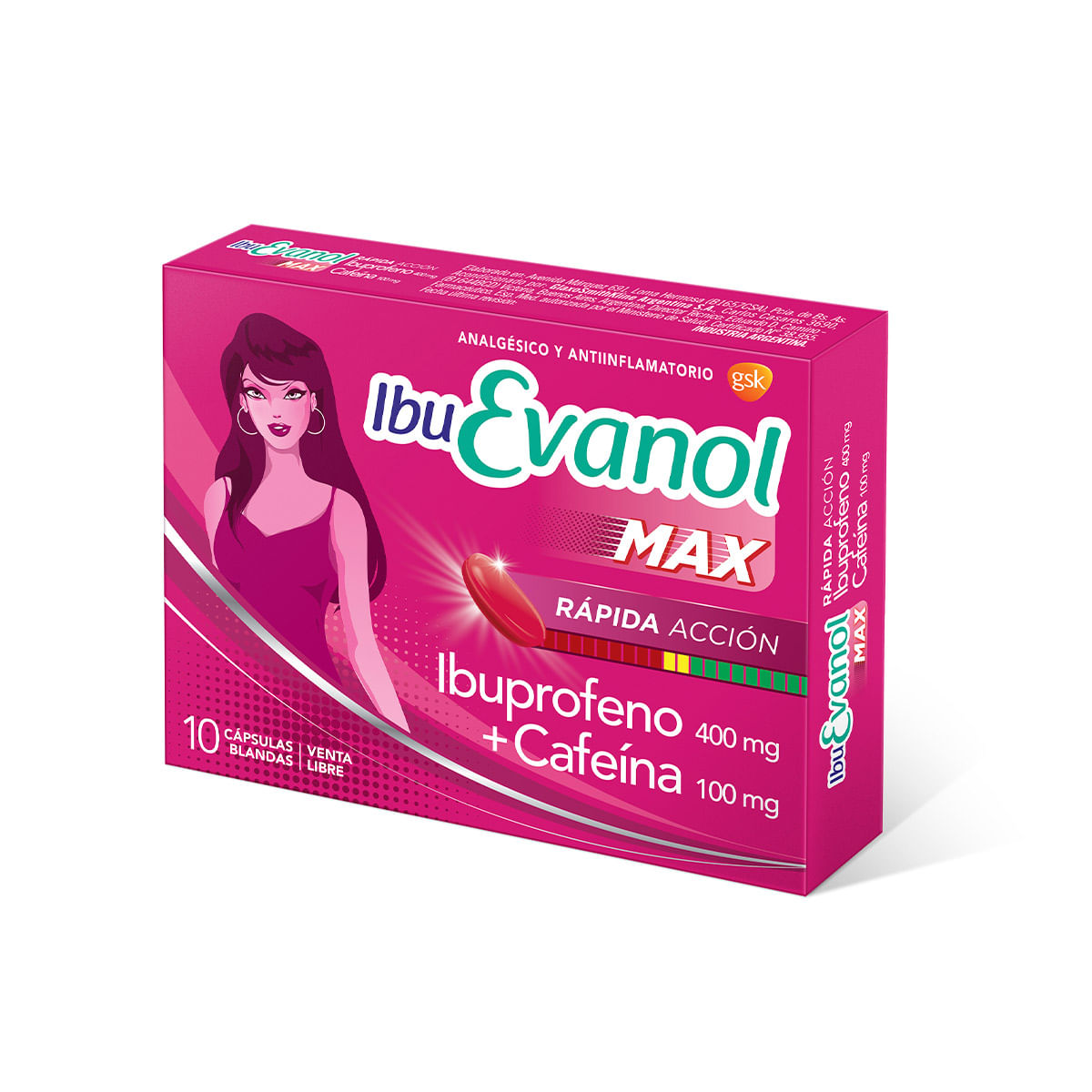 Ibuevanol en FarmaPlus: Ibuevanol Max x 10 capsulas Blandas - FarmaPlus