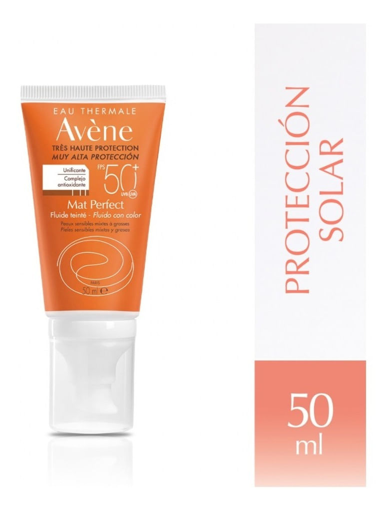 Avene en FarmaPlus: Avene Solar Spf50+ Mat Perfect Fluido Toque Seco ...