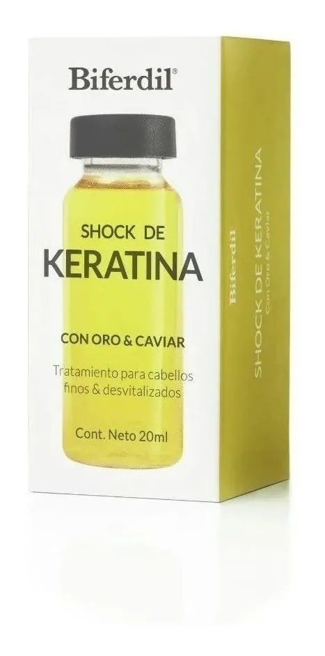 Biferdil en FarmaPlus: Biferdil Ampolla Shock De Keratina Oro Y Caviar 20 Ml - FarmaPlus