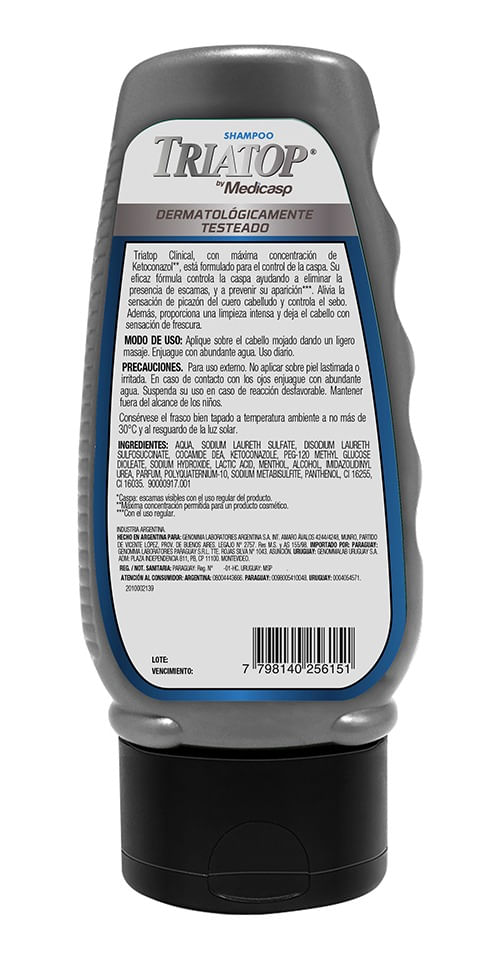 Triatop Clinical Shampoo Limpieza Intensa 165ml en FarmaPlus - FarmaPlus