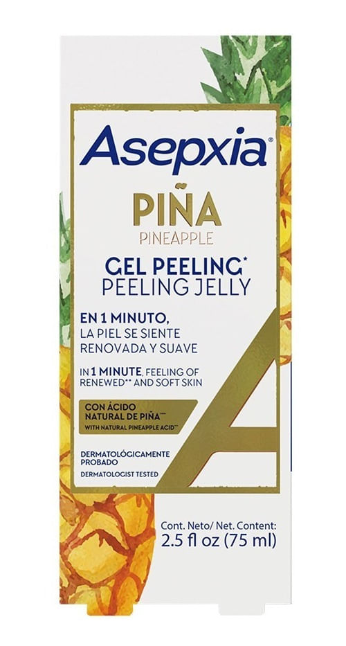 Asepxia en FarmaPlus: Asepxia Piña Gel Peeling Elimina Impurezas ...