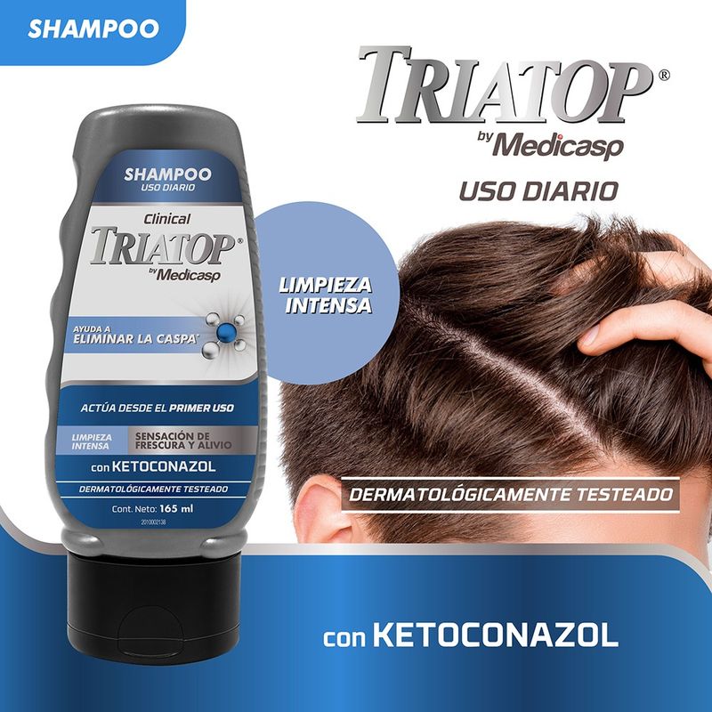 Triatop Clinical Shampoo Limpieza Intensa 165ml en FarmaPlus - FarmaPlus