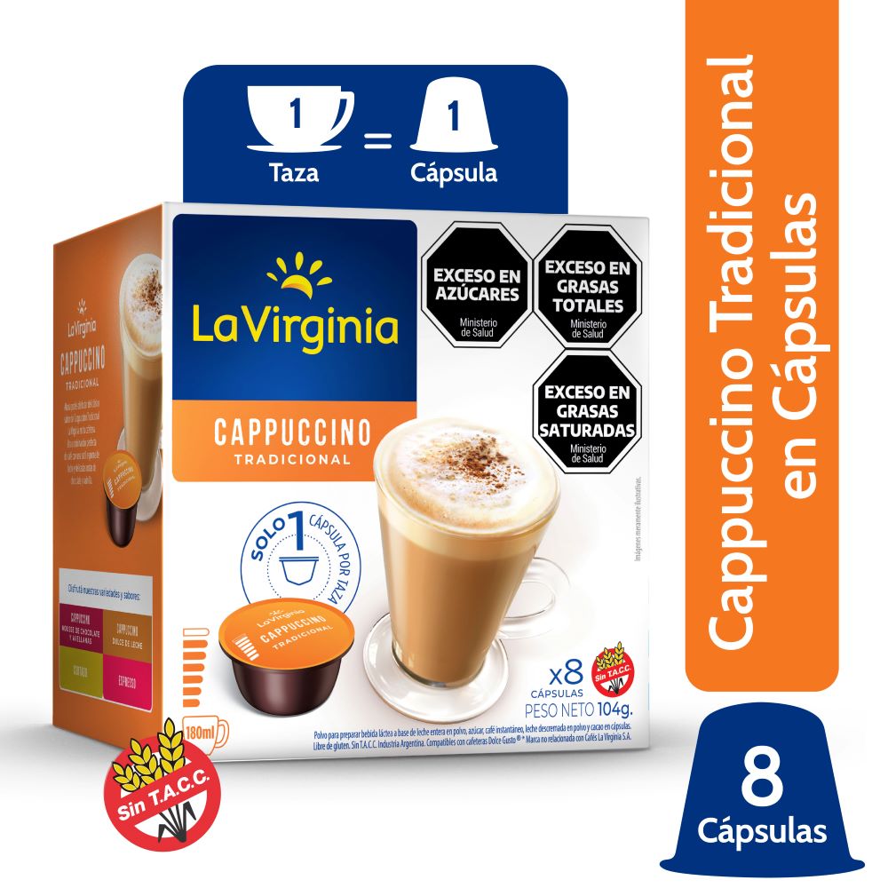 La Virginia en FarmaPlus: La Virginia Cafe En Capsulas Cappuccino ...