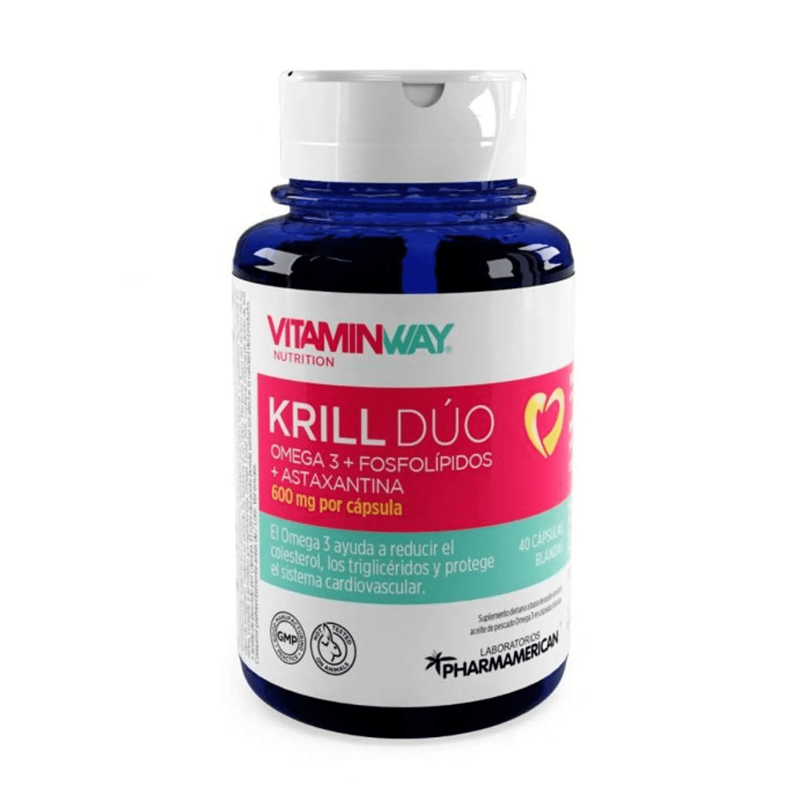 Vitamin Way Farmaplus Krill Dúo Omega 3 Colesterol Suplemento Dietario ...