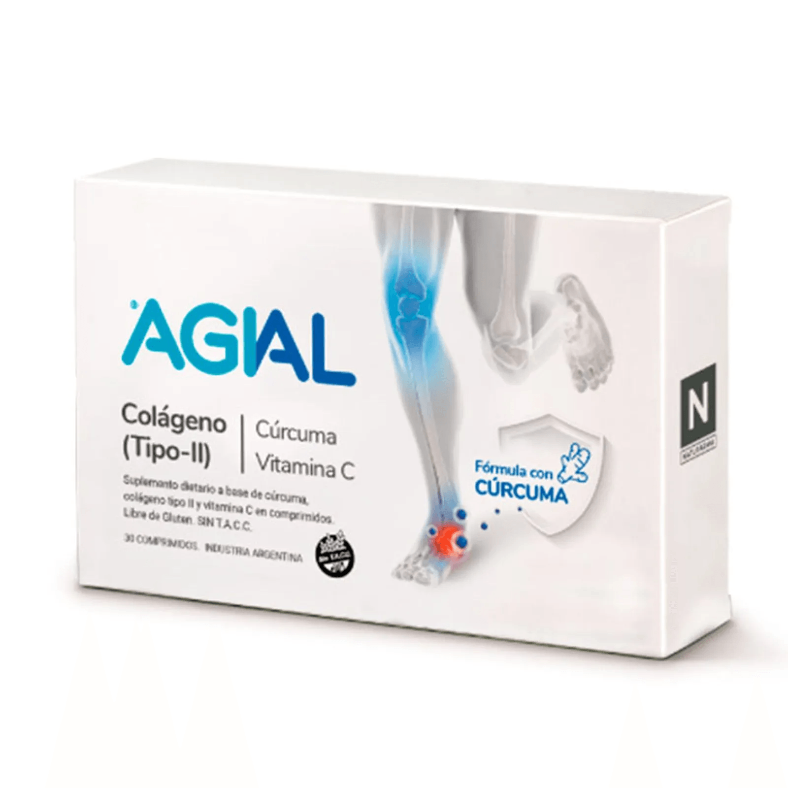 Agial Natufarma Farmaplus Colageno Tipo 2, Curcuma Vitamina C 30 ...