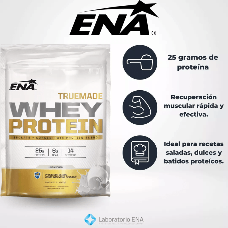 Ena Farmaplus True Made Whey Protein Proteína del Suero de Leche 453g ...