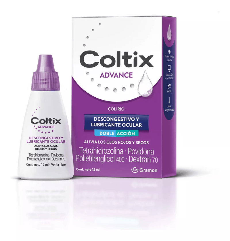 Coltix Advance Colirio Descongestivo Y Lubricante X 12ml En FarmaPlus ...