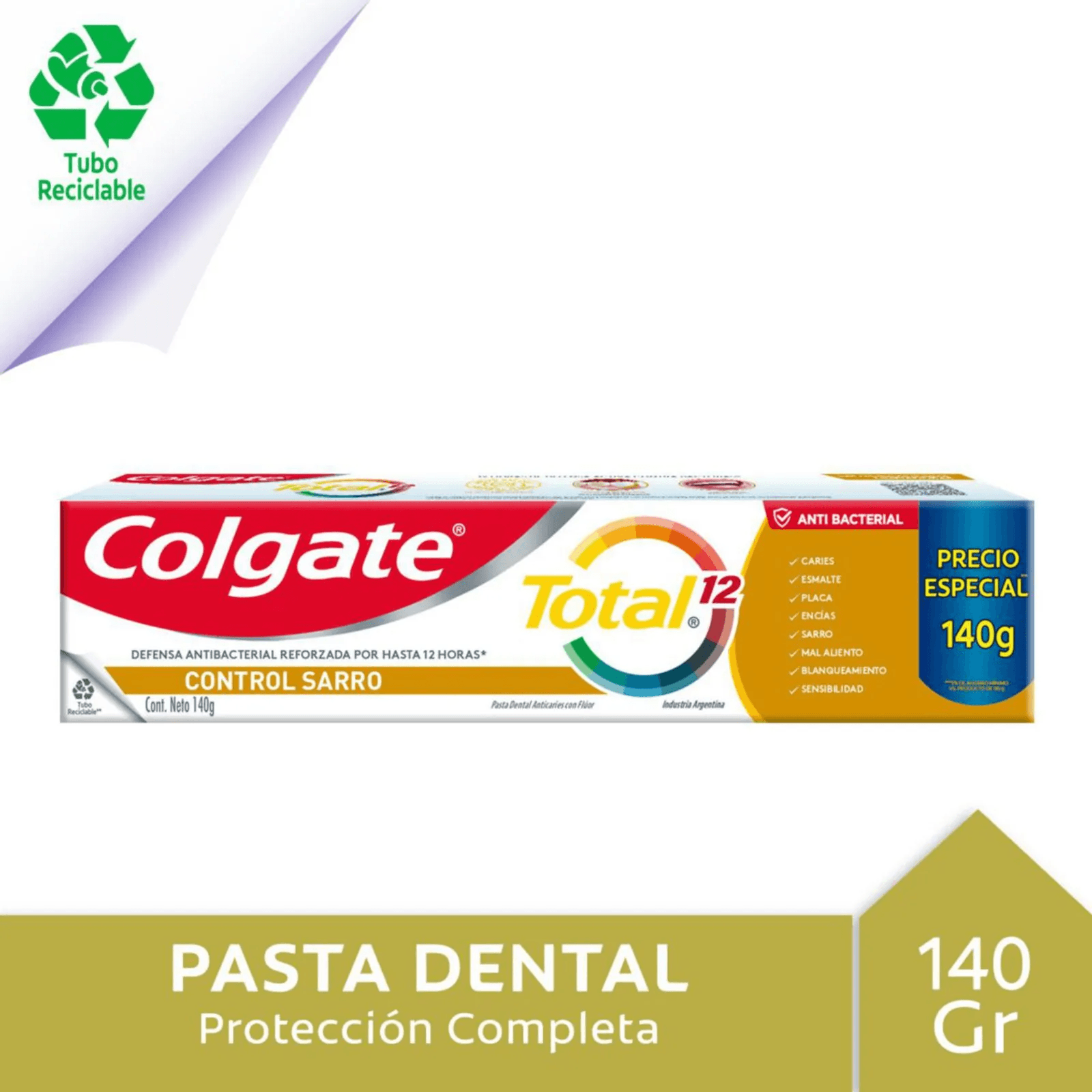 Colgate Total 12 Anti Sarro Crema Dental 140g - FarmaPlus