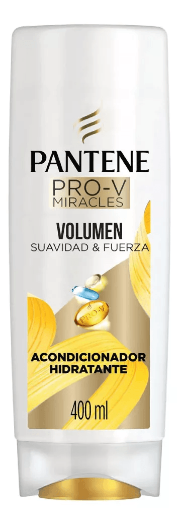 Pantene Pro-v Miracles Volumen Suavidad & Fuerza Acondicionador 400ml - FarmaPlus