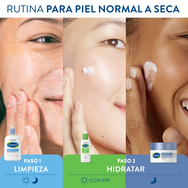 Cetaphil en FarmaPlus: Cetaphil optimal hydration crema hidratante facial noche 48g - FarmaPlus