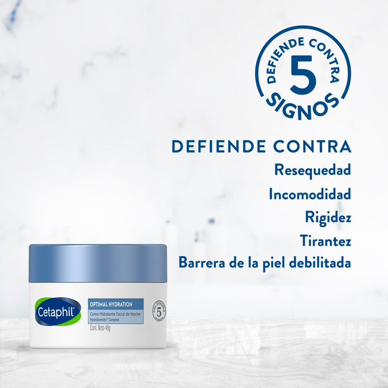 Cetaphil en FarmaPlus: Cetaphil optimal hydration crema hidratante facial noche 48g - FarmaPlus