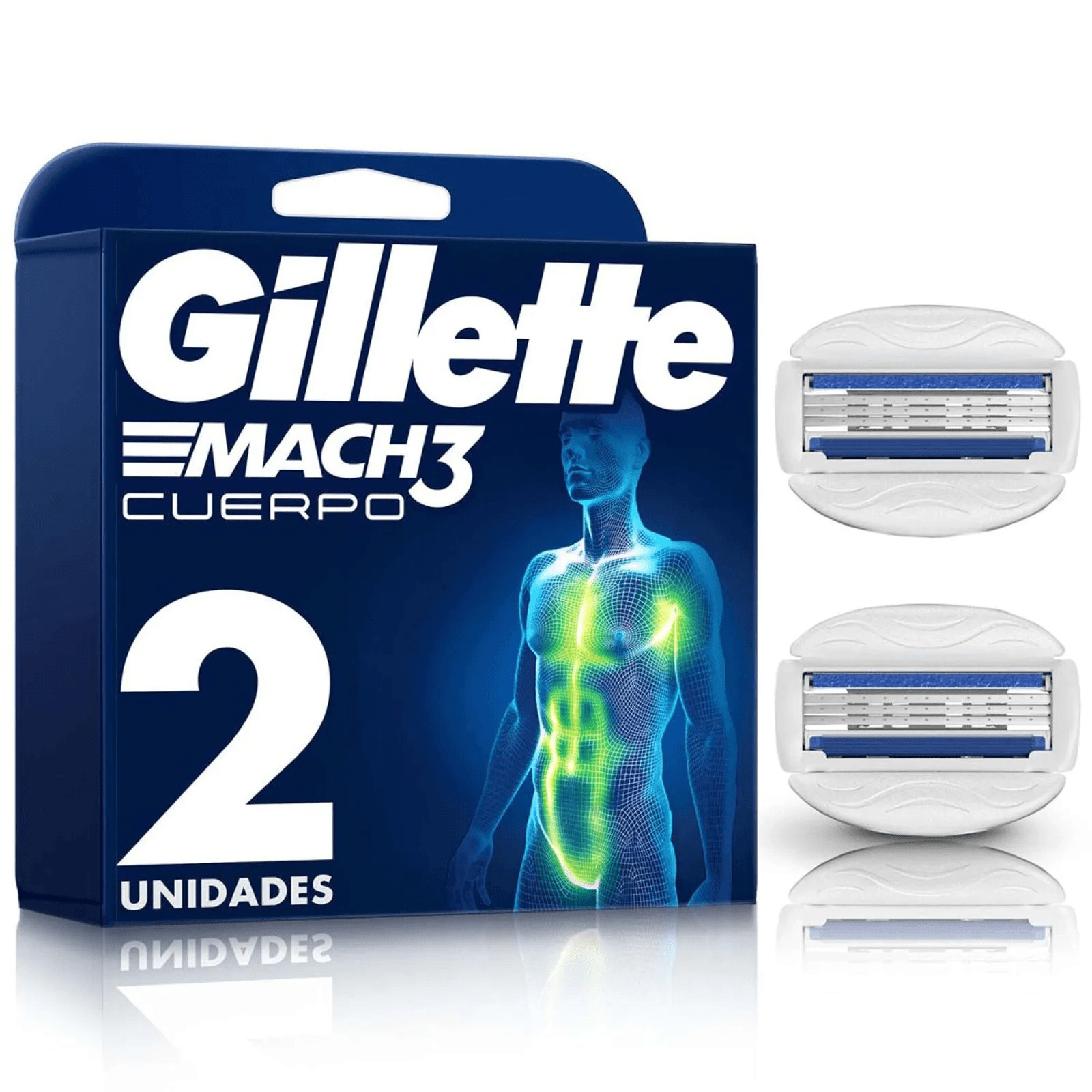 Gillette Farmaplus Mach3 Cuerpo Repuesto Máquina De Afeitar 2 Unidades ...
