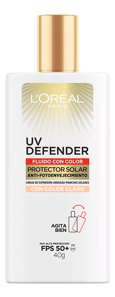 L'oréal Paris Farmaplus Protector Solar Diario Fluid Tono Claro Fps50 40g - FarmaPlus