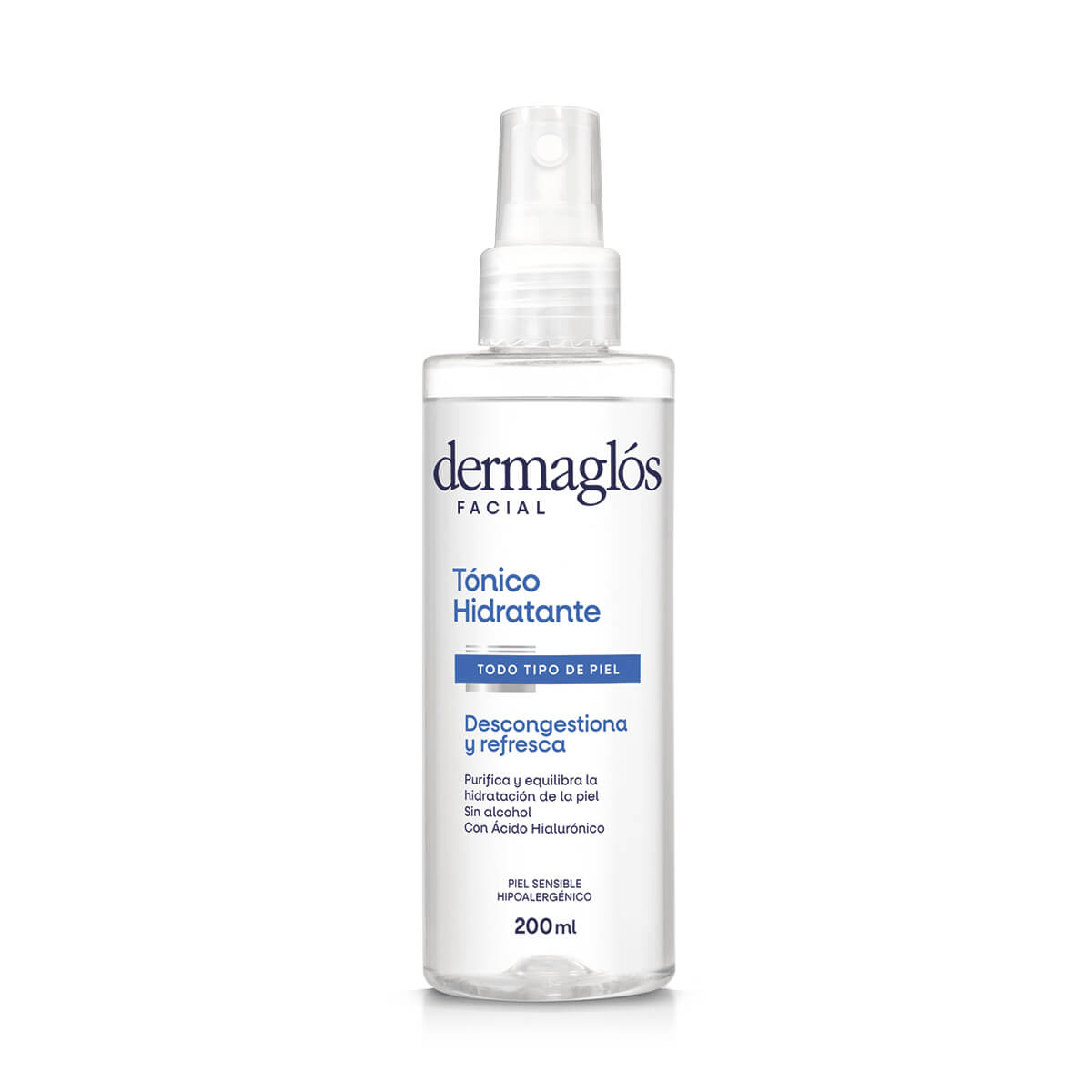 Dermaglos Farmaplus Facial Tónico Hidratante Descongestivo 200ml ...