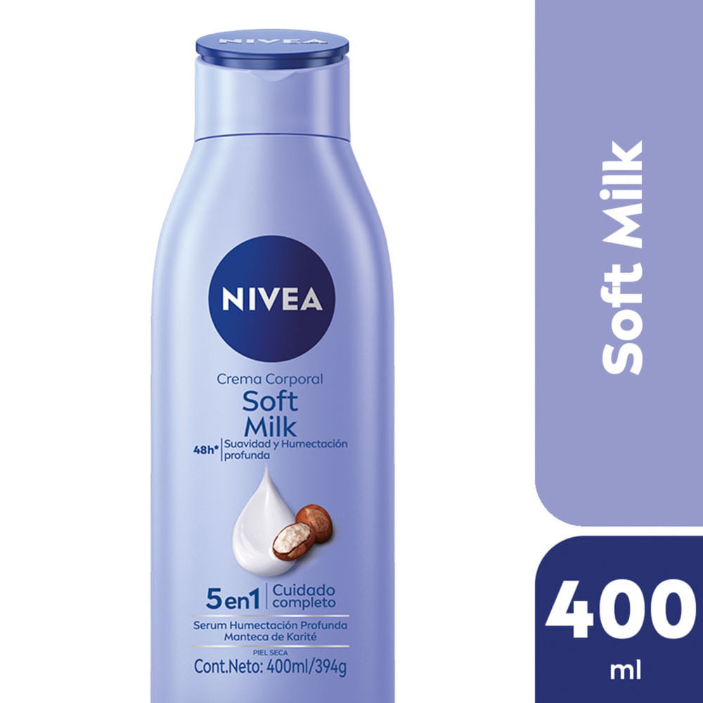 Crema corporal NIVEA Farmaplus Soft Milk 5 en 1 Suavidad y Humectación ...