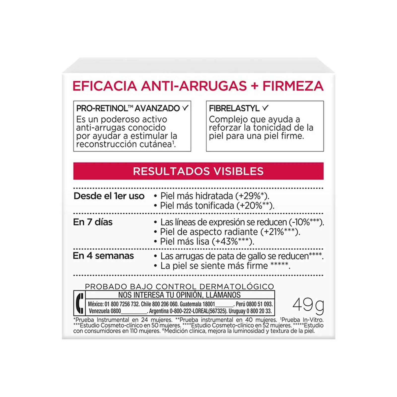 Crema Noche L' Oréal Paris Farmaplus Revitalift Antiarrugas 50ml ...