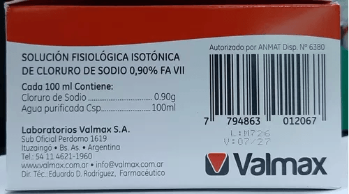Valmax Solución Fisiológica Monodosis X 3ml X 60 Unidades en FarmaPlus ...