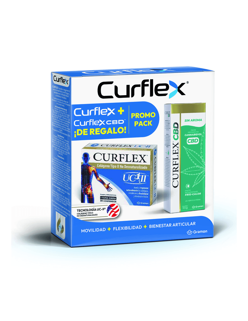 Curflex Farmaplus Pack Ucii Colágeno 30 Comprimidos + Cbd Crema 100g - FarmaPlus