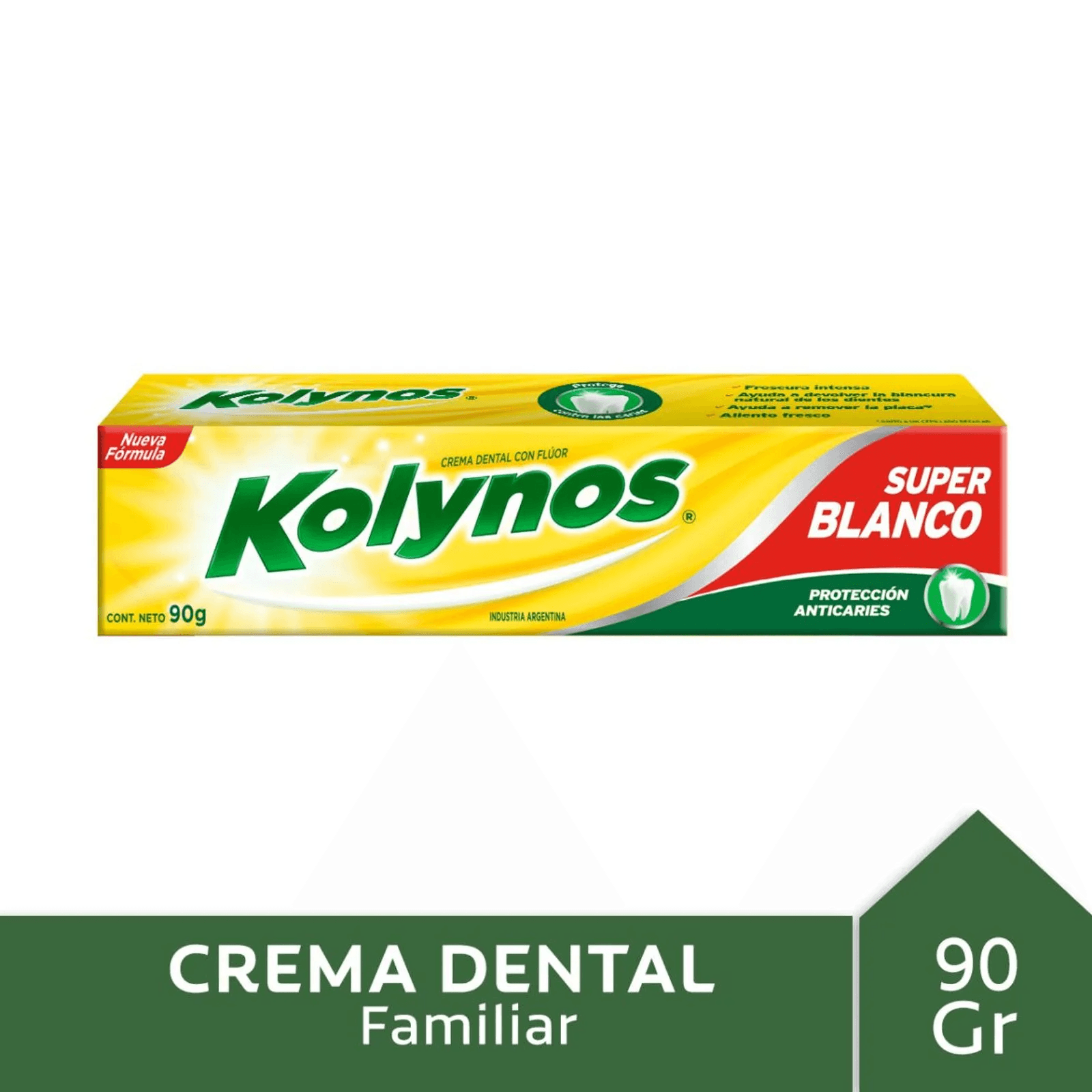 Kolynos Farmaplus Pasta Dental Super Blanco Con Calcio 90g - FarmaPlus