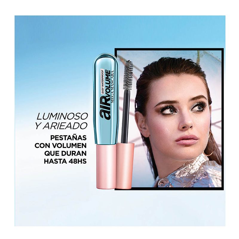 Mascara de Pestañas L'Oréal Paris Farmaplus Air Mega Volume WTP - FarmaPlus