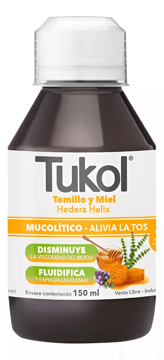 Jarabe Expectorante Tukol Farmaplus Miel Y Tomillo Alivia La Tos 150ml ...