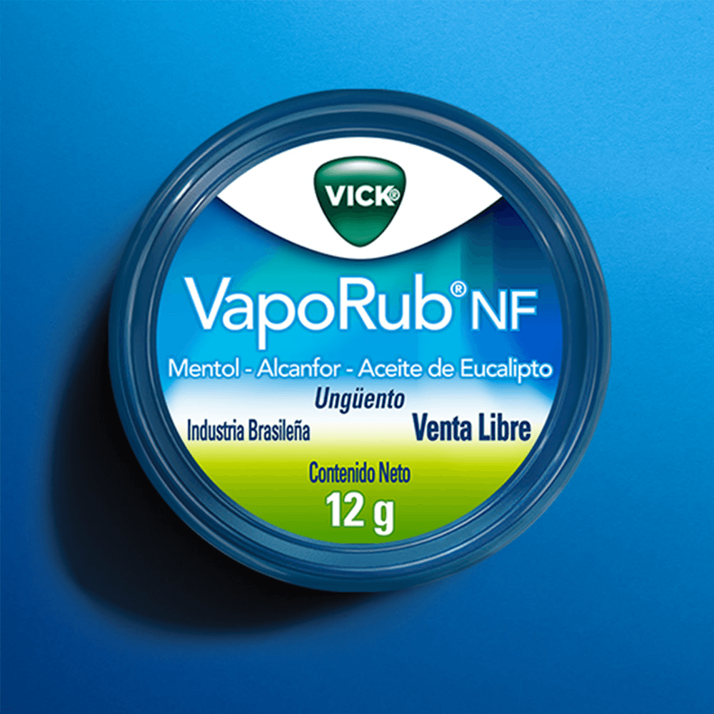 Vick Farmaplus Vaporub Lata Mentol Alcanfort Eucalipto Ungüento 12g 12 ...