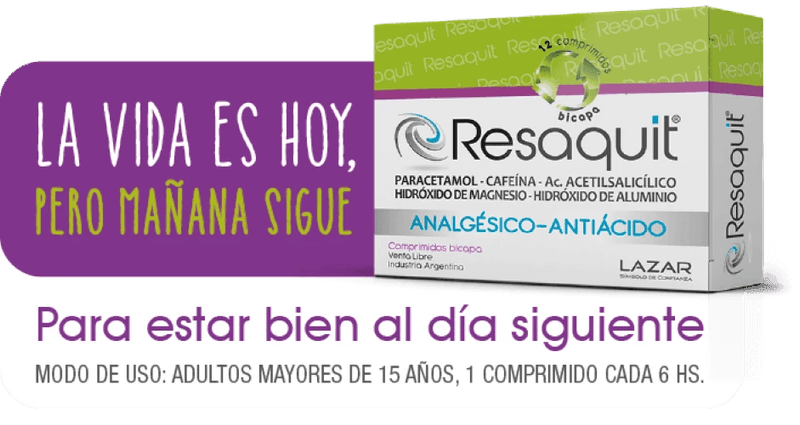 Resaquit Farmaplus Analgésico Antiácido Resaca (25x4) 100 comprimidos ...