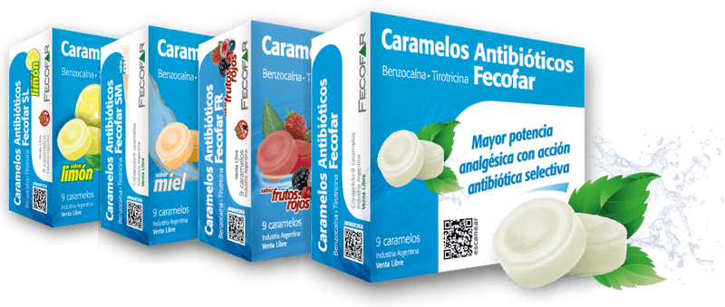 Caramelos Antibióticos Fecofar Farmaplus 9 unidades Miel - FarmaPlus