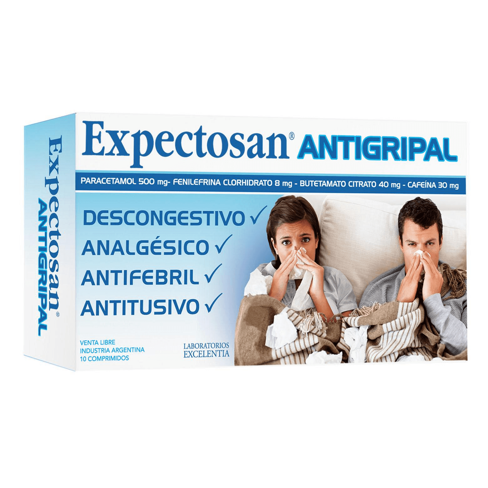 Expectosan Farmaplus Antigripal Descongestivo Analgésico Antifebril ...