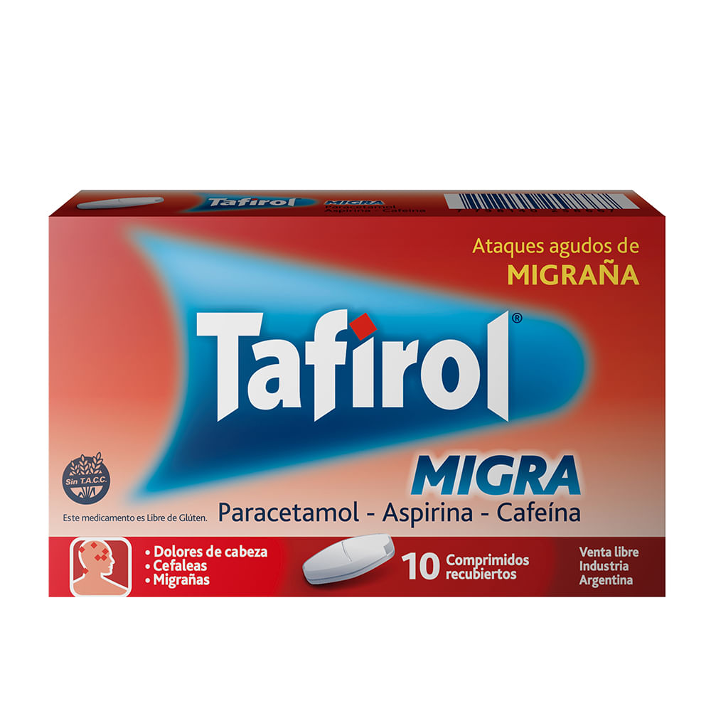 Tafirol Migra 10 Comprimidos | Alivio para Dolores Intensos - FarmaPlus