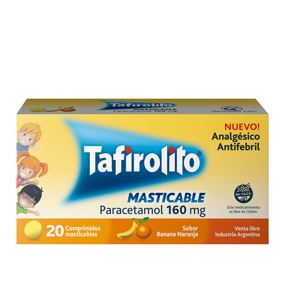 Tafirolito 160mg Masticables x20 | Alivio para Niños - FarmaPlus