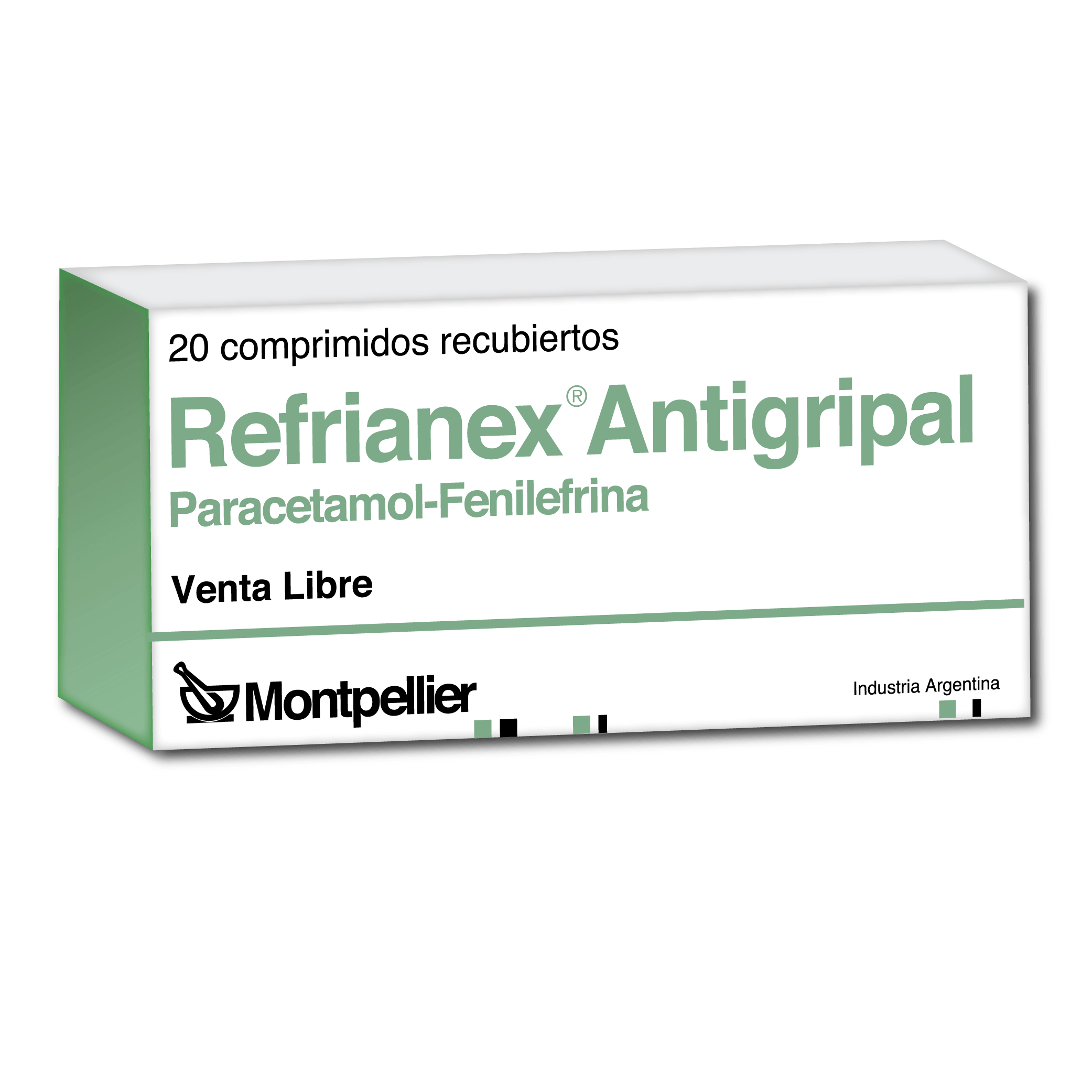 Refrianex Antigripal 20 comp | Congestión, Fiebre y Dolor - FarmaPlus