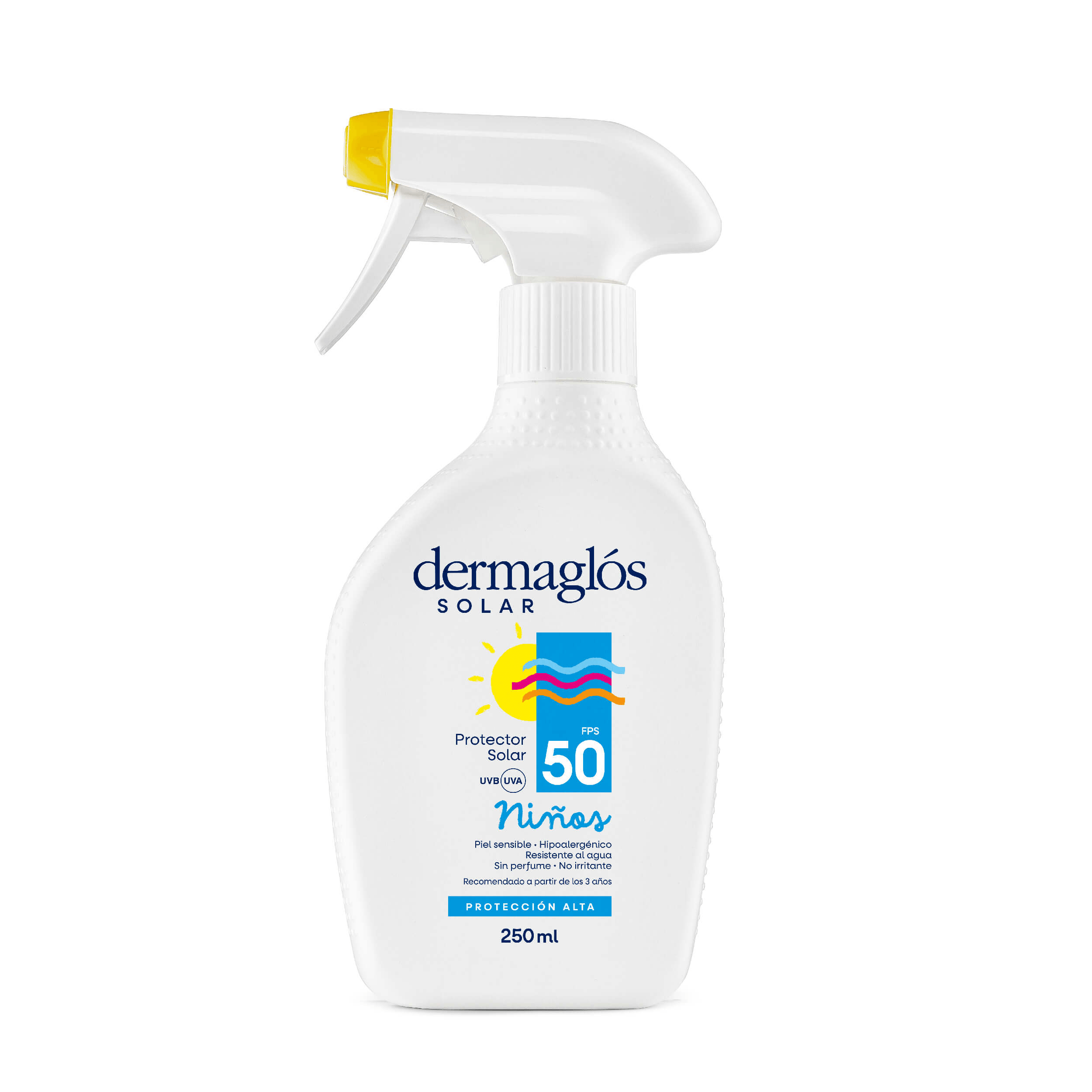 Dermaglos Farmaplus Protector Solar Niños Fps 50 Spray Gatillo 250ml ...