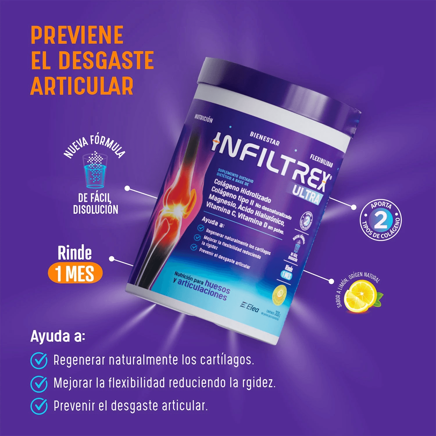 Colágeno Hidrolizado Infiltrex Farmaplus Ultra Polvo 300g - FarmaPlus