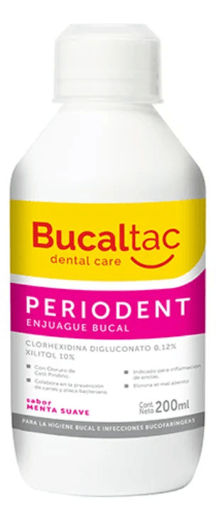 Bucal Tac Farmaplus Periodent Tratamiento Enjuague Bucal 200ml - FarmaPlus