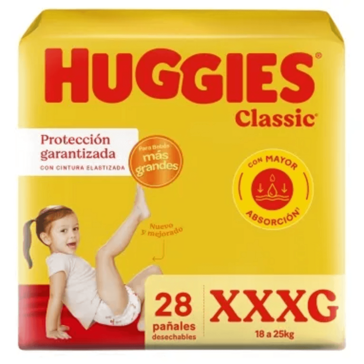 Pañales Huggies Farmaplus Classic Xxxg 28 Unidades - FarmaPlus