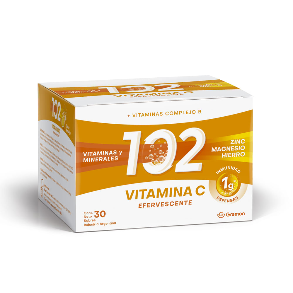 102 en Farmaplus Vitamina C Suplemento Dietario 30 Sobres - FarmaPlus
