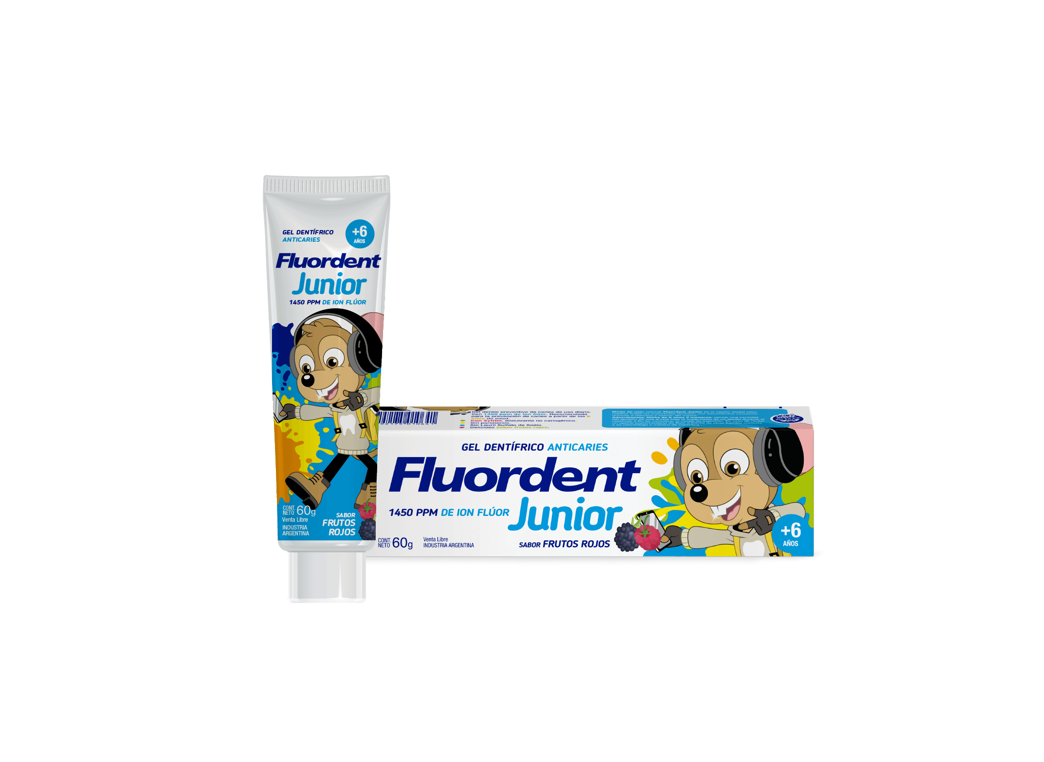 Fluordent en Farmaplus Junior Gel Dentifrico Anticaries +6 Años 60g ...